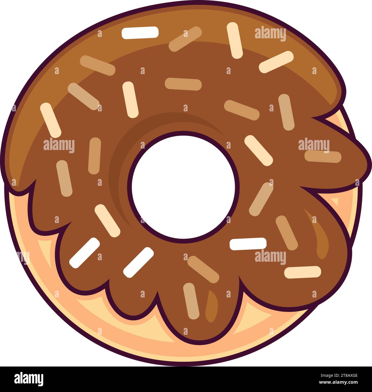 Coffee caramel donut chocolate Stock Vector Images - Alamy