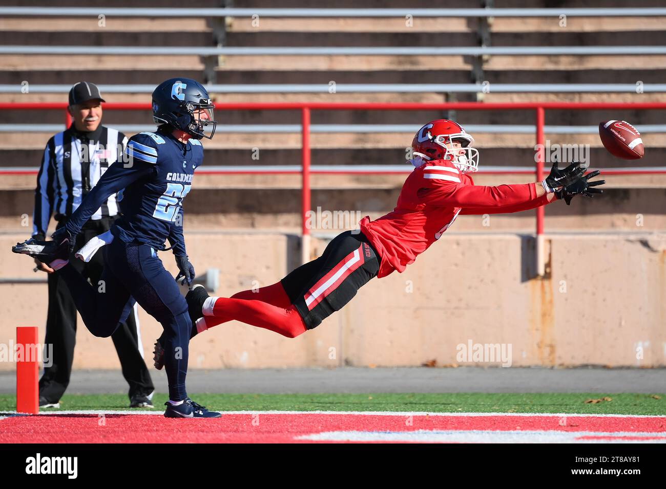 Ithaca, NY, USA. 18th Nov, 2023. Cornell Big Red wide receiver Nicholas ...