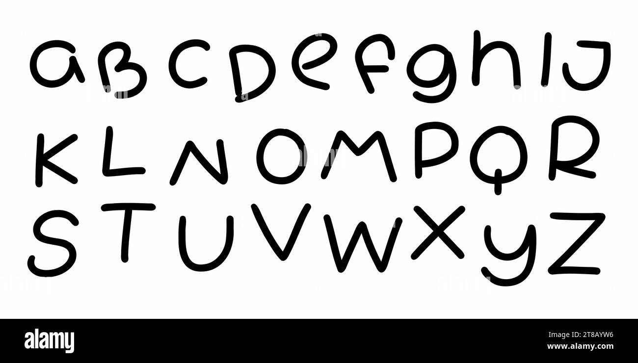 English Writing Styles Of Alphabets