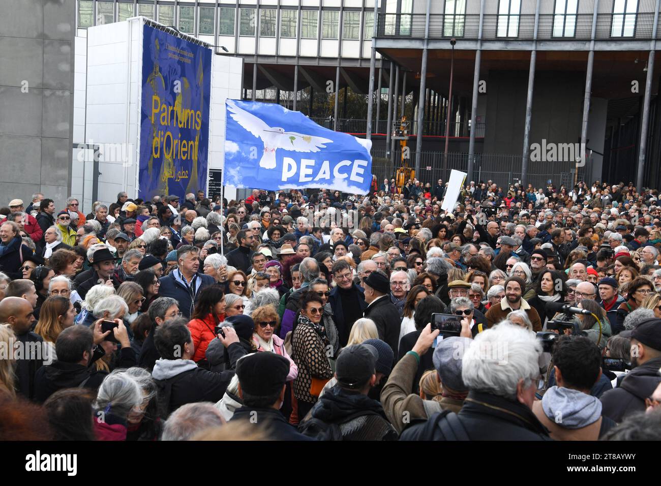 Silent March for Peace in the Middle East, called by the world of ...
