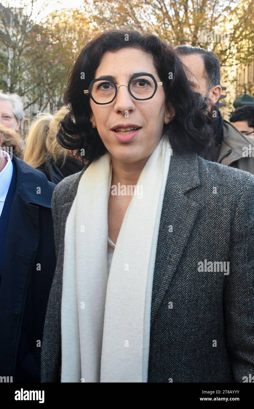 Rima Abdul Malak attends the Silent March for Peace in the Middle East ...