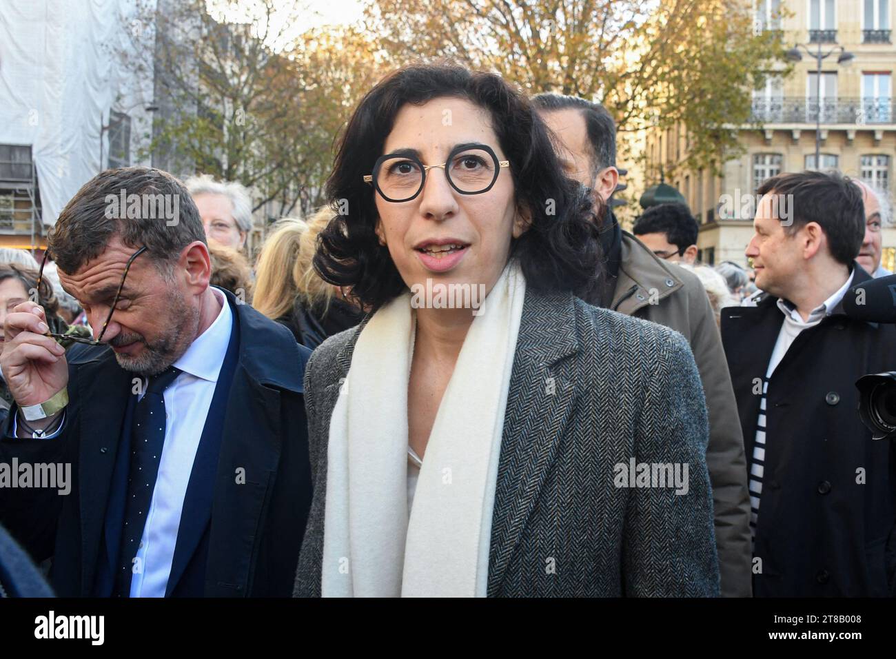 Rima Abdul Malak attends the Silent March for Peace in the Middle East ...
