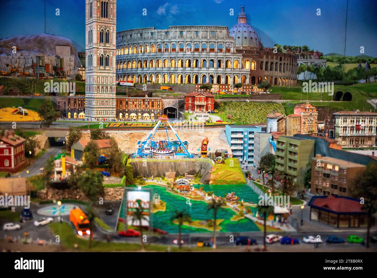 Italian section of Gulliver's Gate museum, a miniature world depicting ...