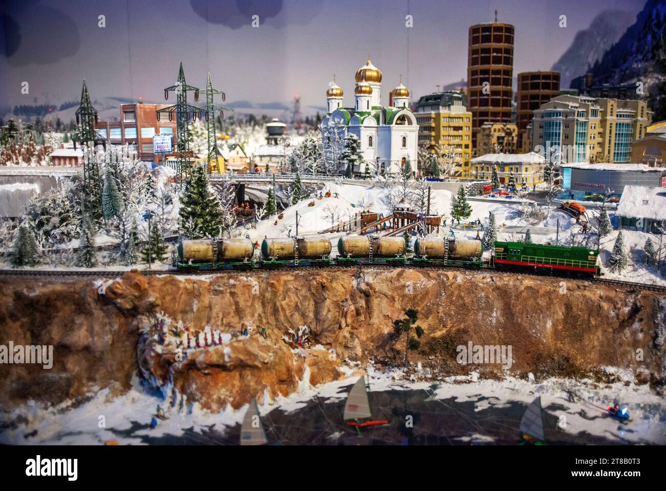 Russia section in Gulliver's Gate museum, a miniature world depicting ...