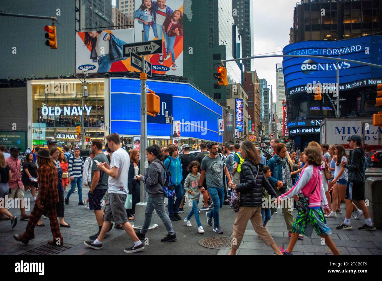 Times Square studios ABC News New York City USA Stock Photo - Alamy