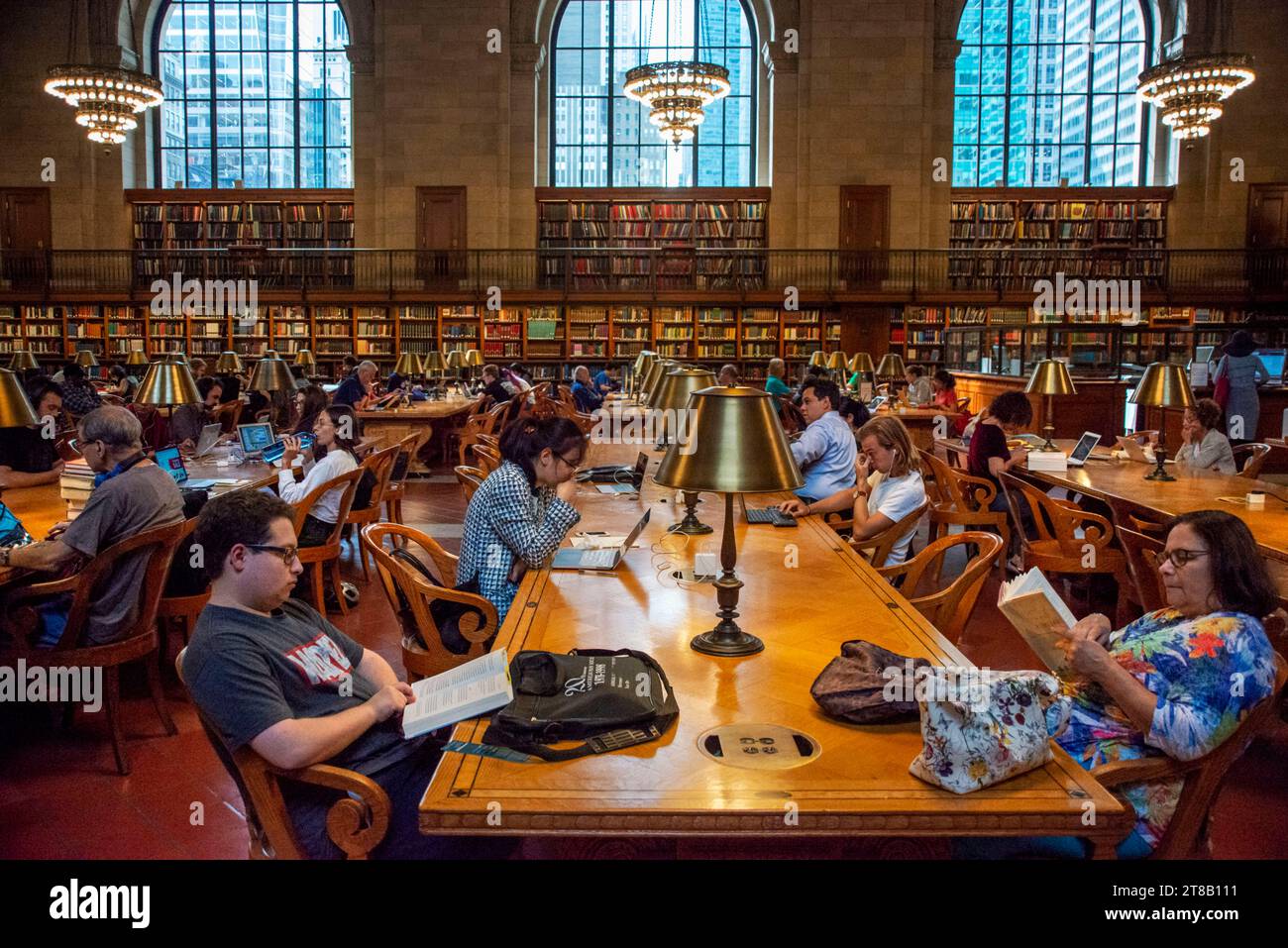 The New York Public Library, Manhattan New York City, America, USA. The ...