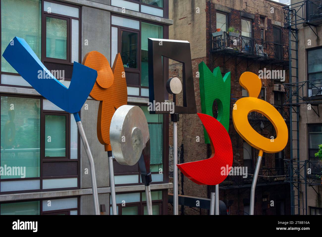 Urban Rattle sculpture by Charlie Hewitt on the High Line, Chelsea, New ...