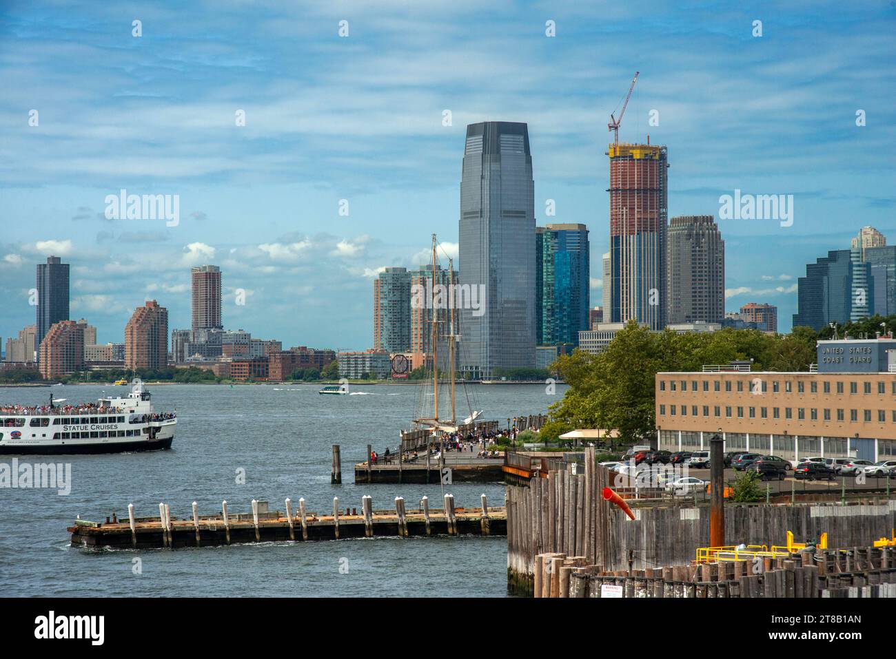 Tourist pleasure craft Miss Freedom of the Statue Cruises line passes ...