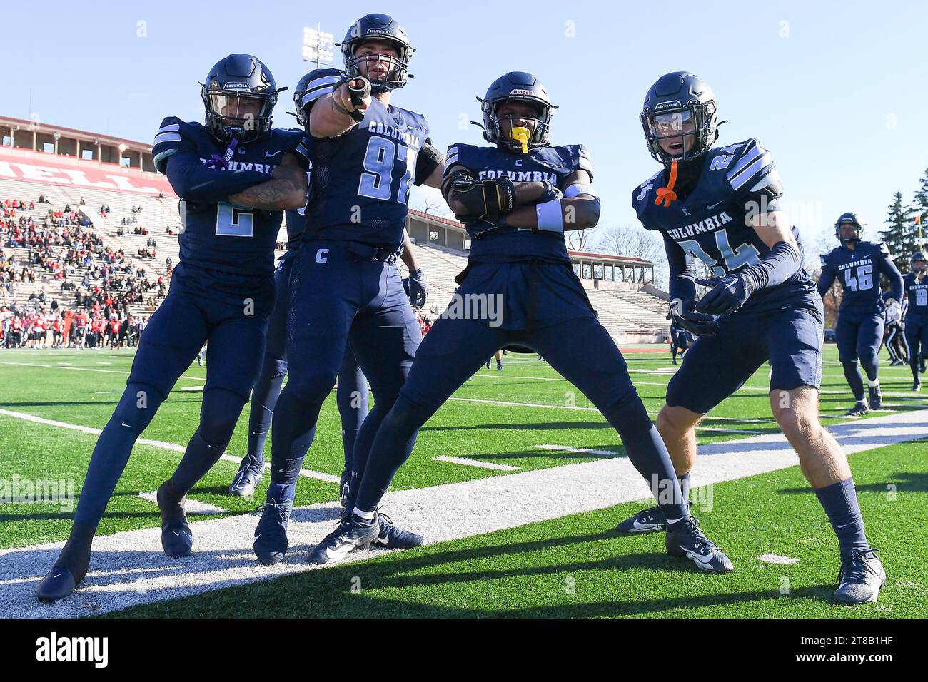 Ithaca, NY, USA. 18th Nov, 2023. Columbia Lions defensive back Aaron ...