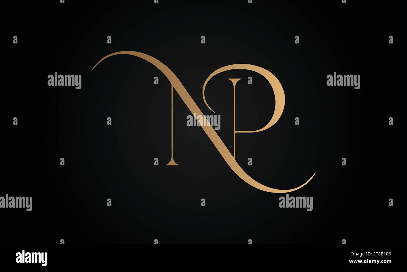 Luxury Initial NP or PN Monogram Text Letter Logo Design Stock Vector Image & Art - Alamy