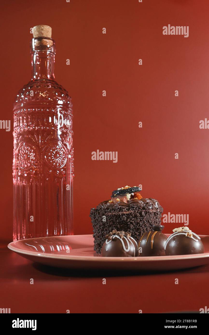 Chocolate Dessert Decadence: A Pretty Vintage Champagne Bottle ...