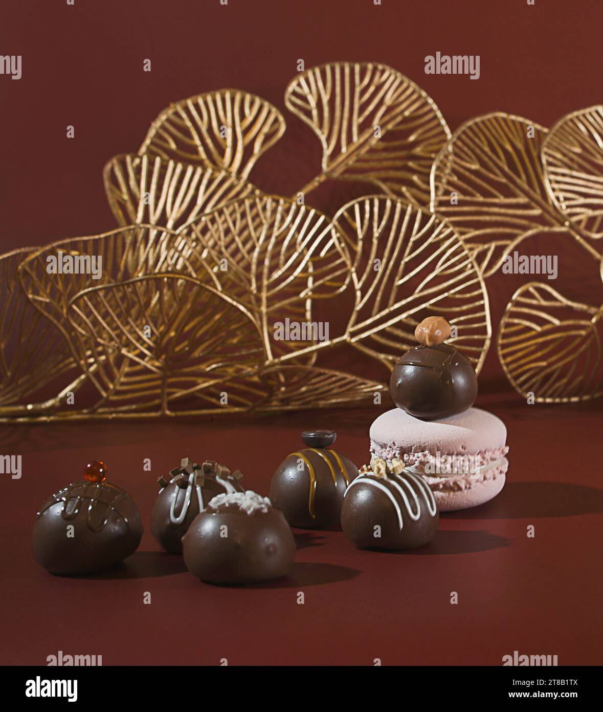 Dessert Decadence: Chocolate Bon-Bons and a Pink French Macaron Cookie ...