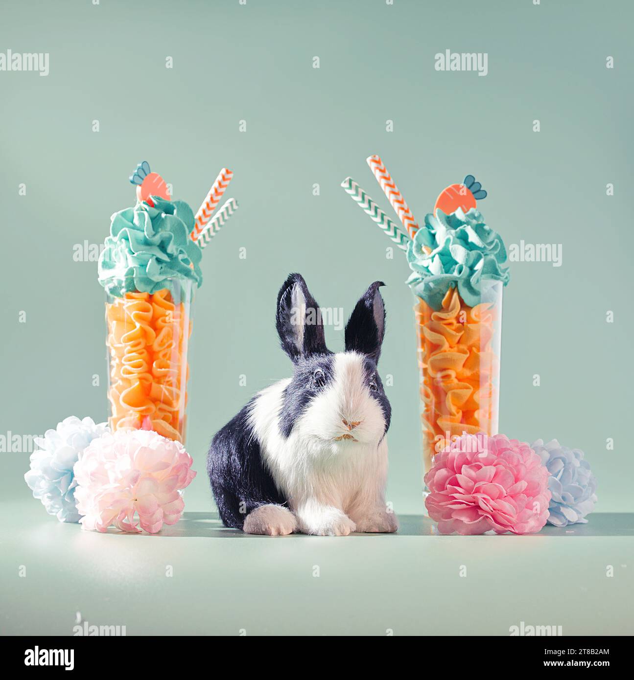 Easter Eats: Carrot-Themed Parfait Desserts and a Cute Bunny Stock ...