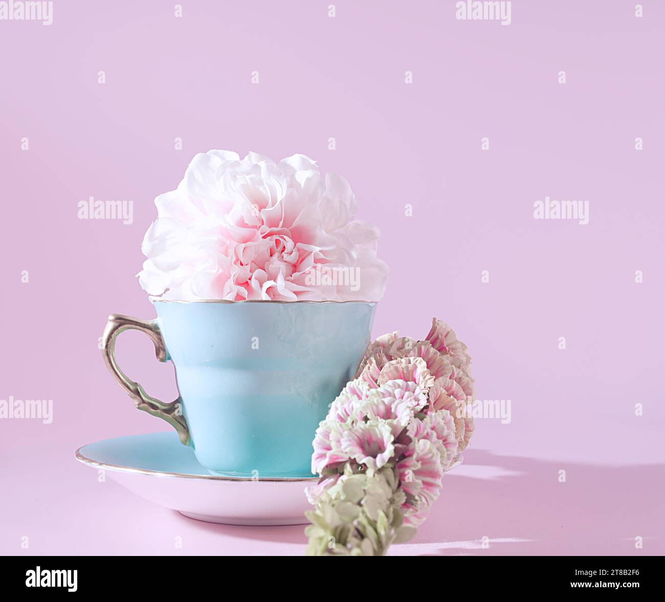 The Perfect Springtime Sip: A Pretty Cup of Floral Tea with Blooming ...