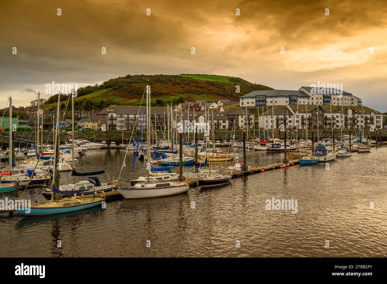 Aberystwyth Marina, Aberystwyth, North Wales Stock Photo - Alamy
