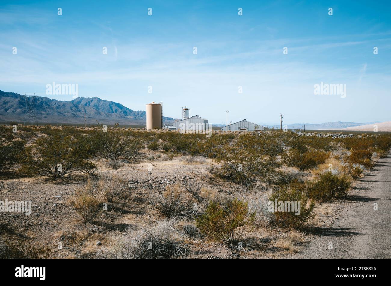 Mining plant, Mojave Desert, Mojave Desert National Preserve ...