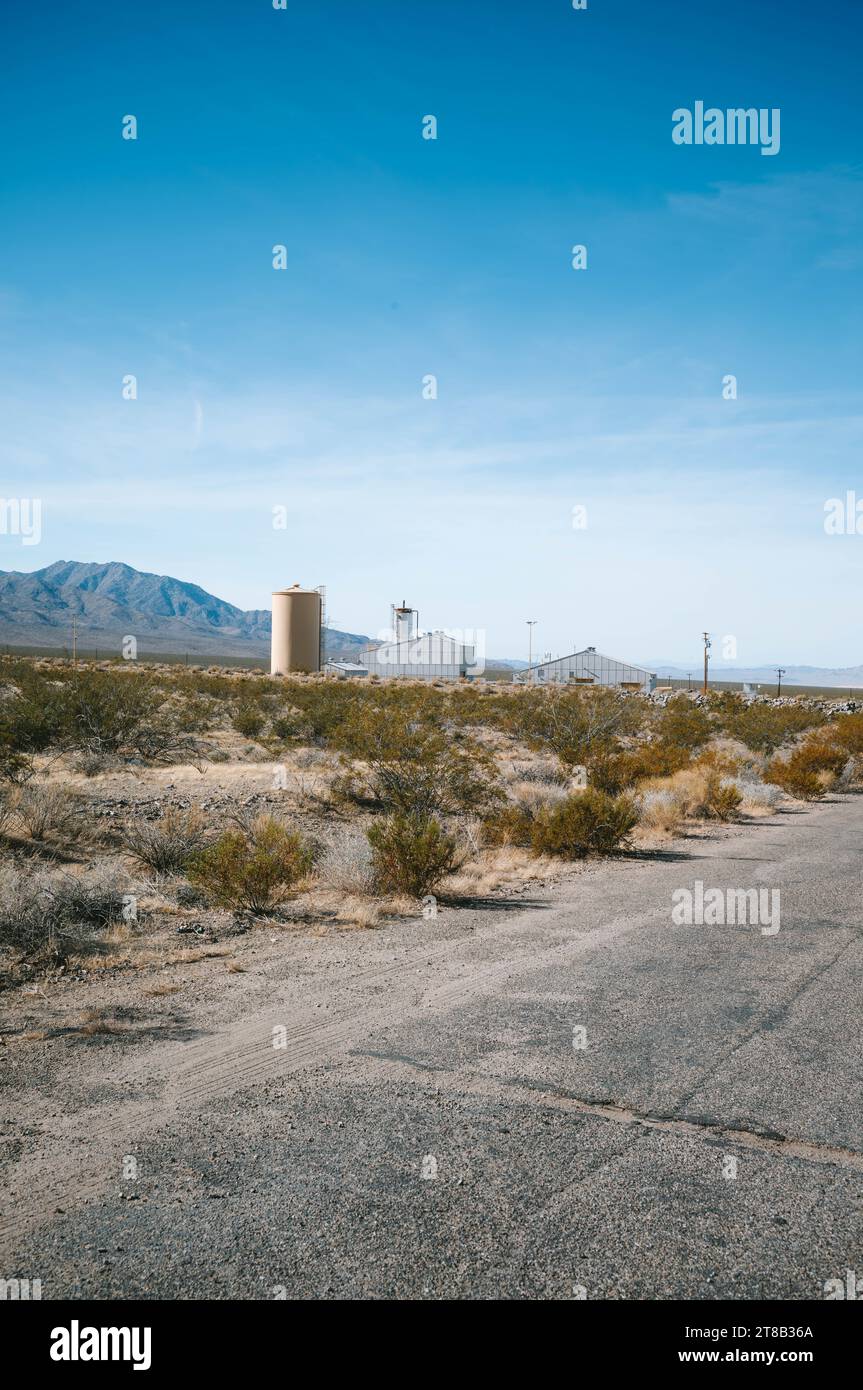 Mining plant, Mojave Desert, Mojave Desert National Preserve ...