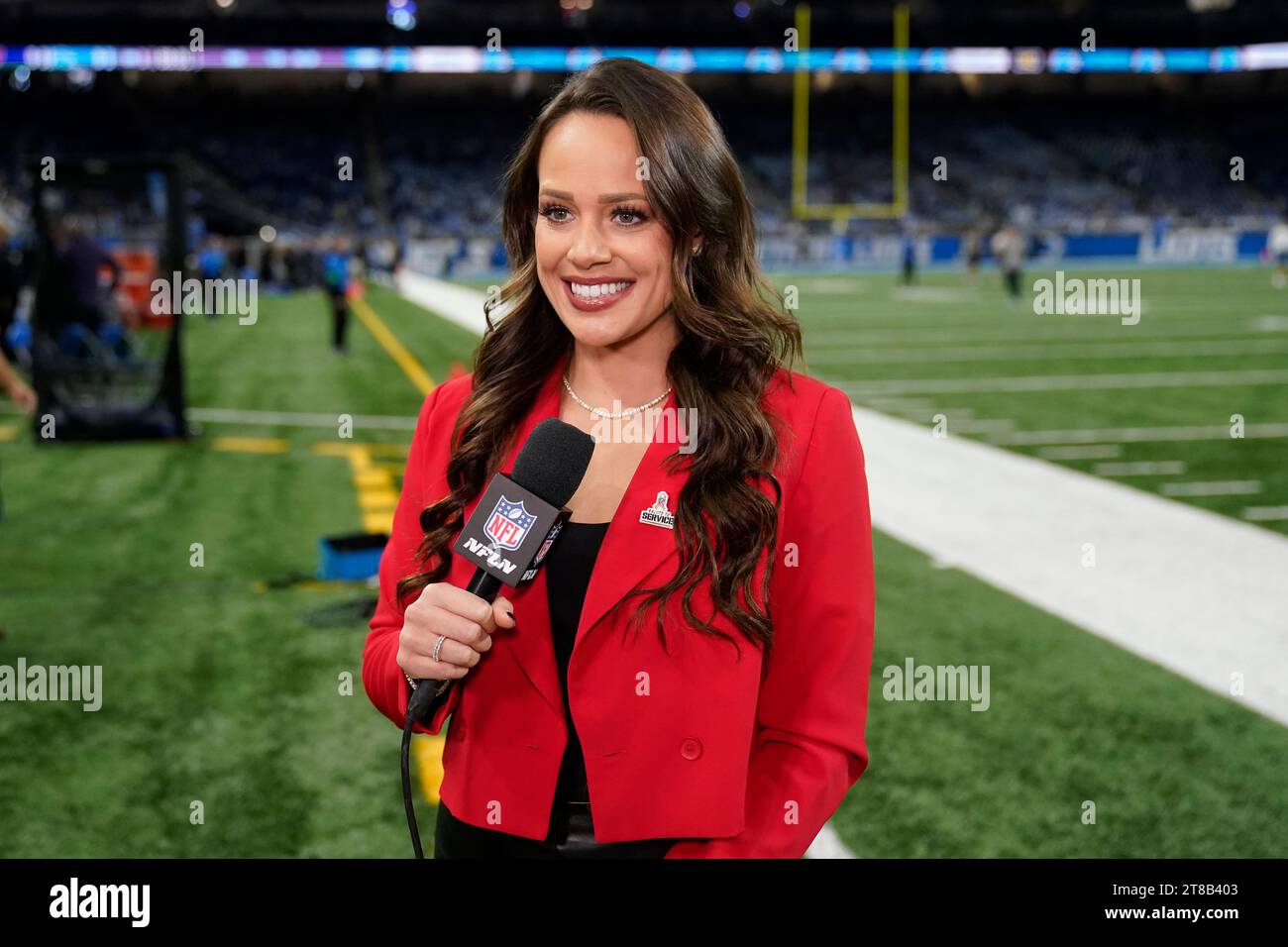 NFL Network reporter Bridget Condon reports from the sideline before ...