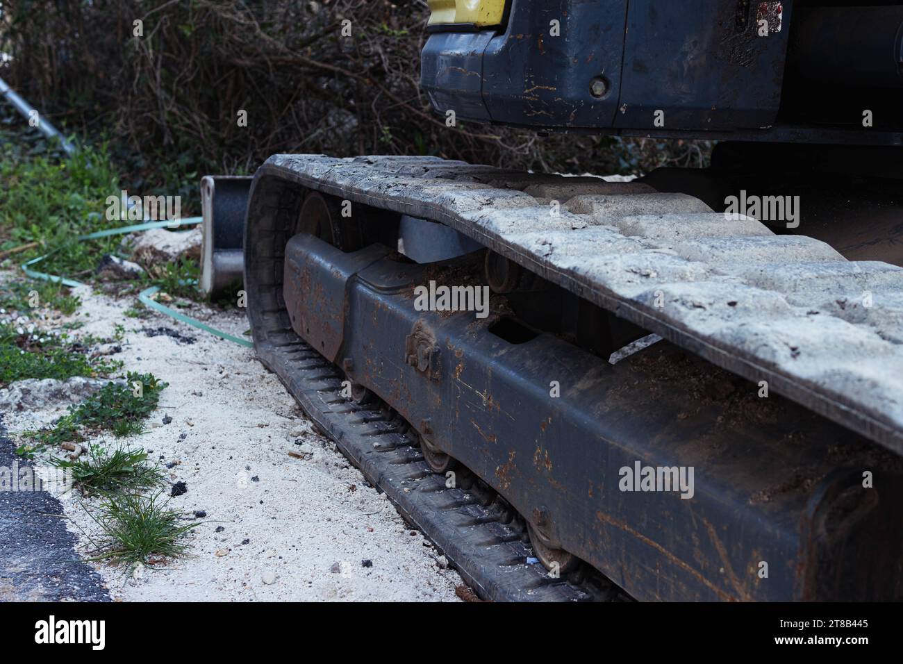 caterpillar excavator, close-up, background, photo special equipment ...