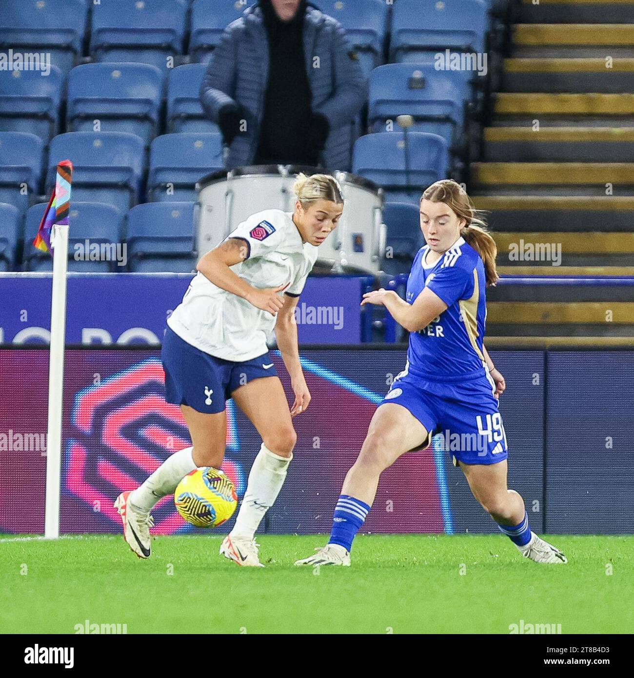 Leicester, UK. 19th Nov, 2023. Tottenham's Celin Bizet Ildhusøy ...