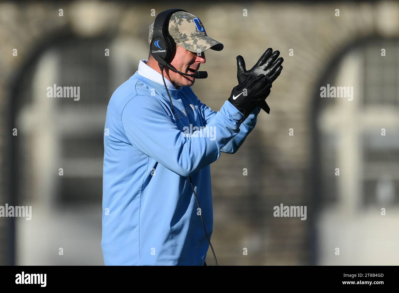 Ithaca, NY, USA. 18th Nov, 2023. Columbia Lions interim head coach Mark ...