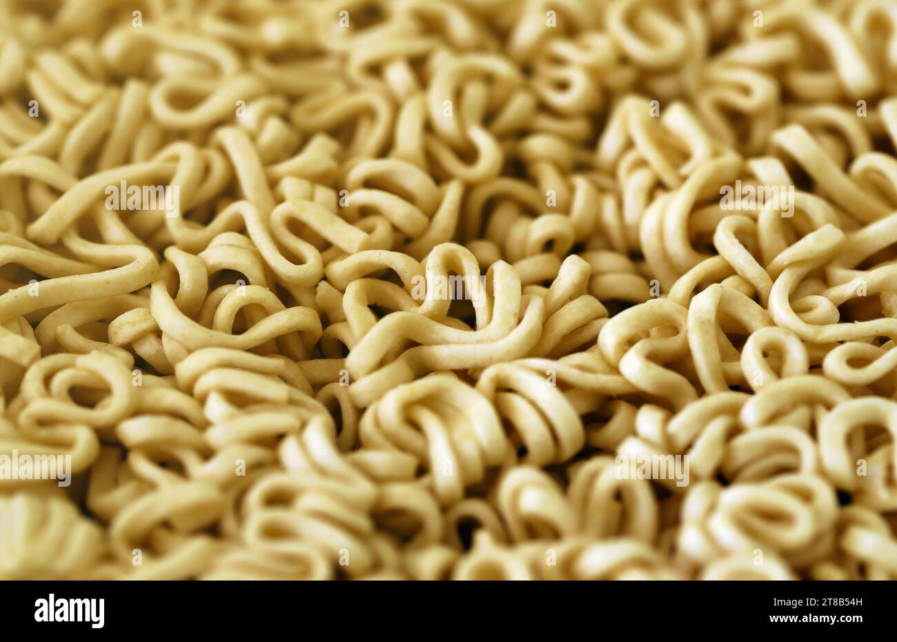 Traditional asian instant noodles texture for background close up ...