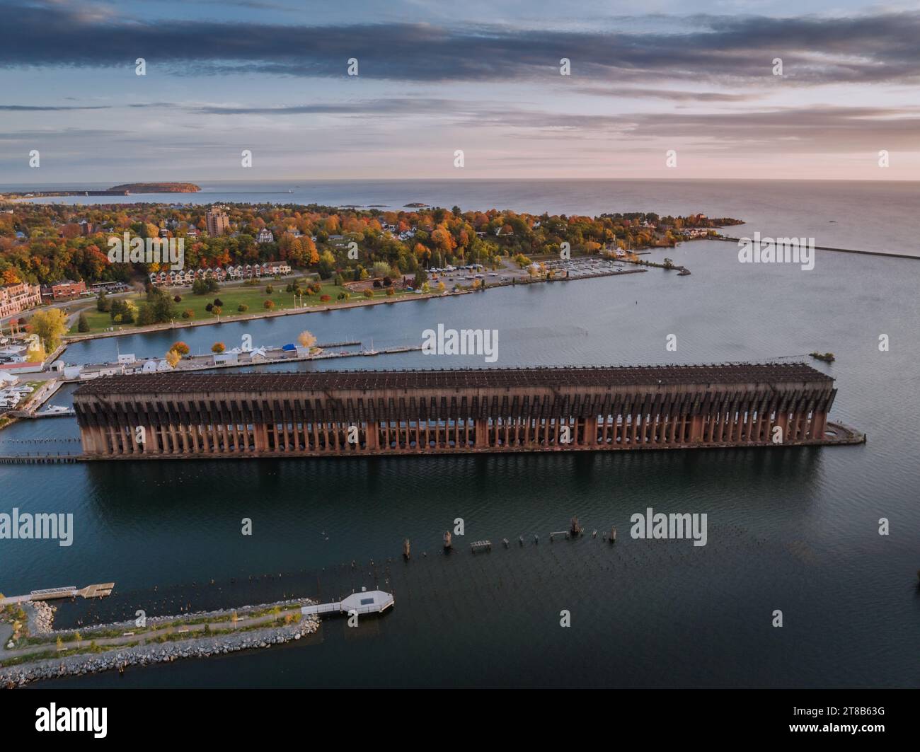 Marquette Harbor Lighthouse at Marquette, Michigan Stock Photo - Alamy