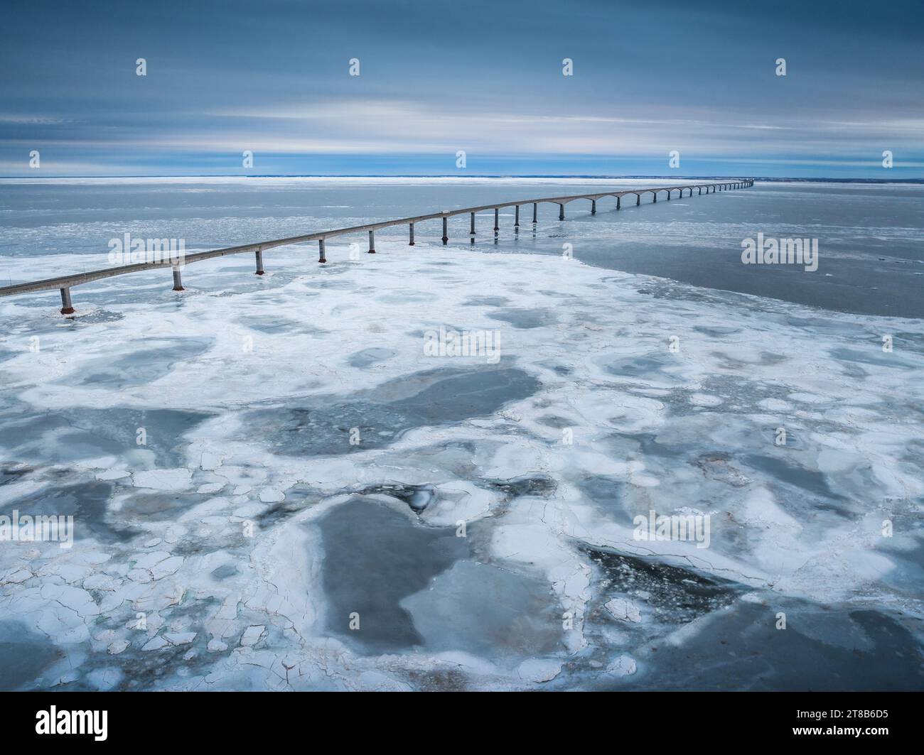 Confederation Bridge across the Abegweit Passage of the Northumberland ...