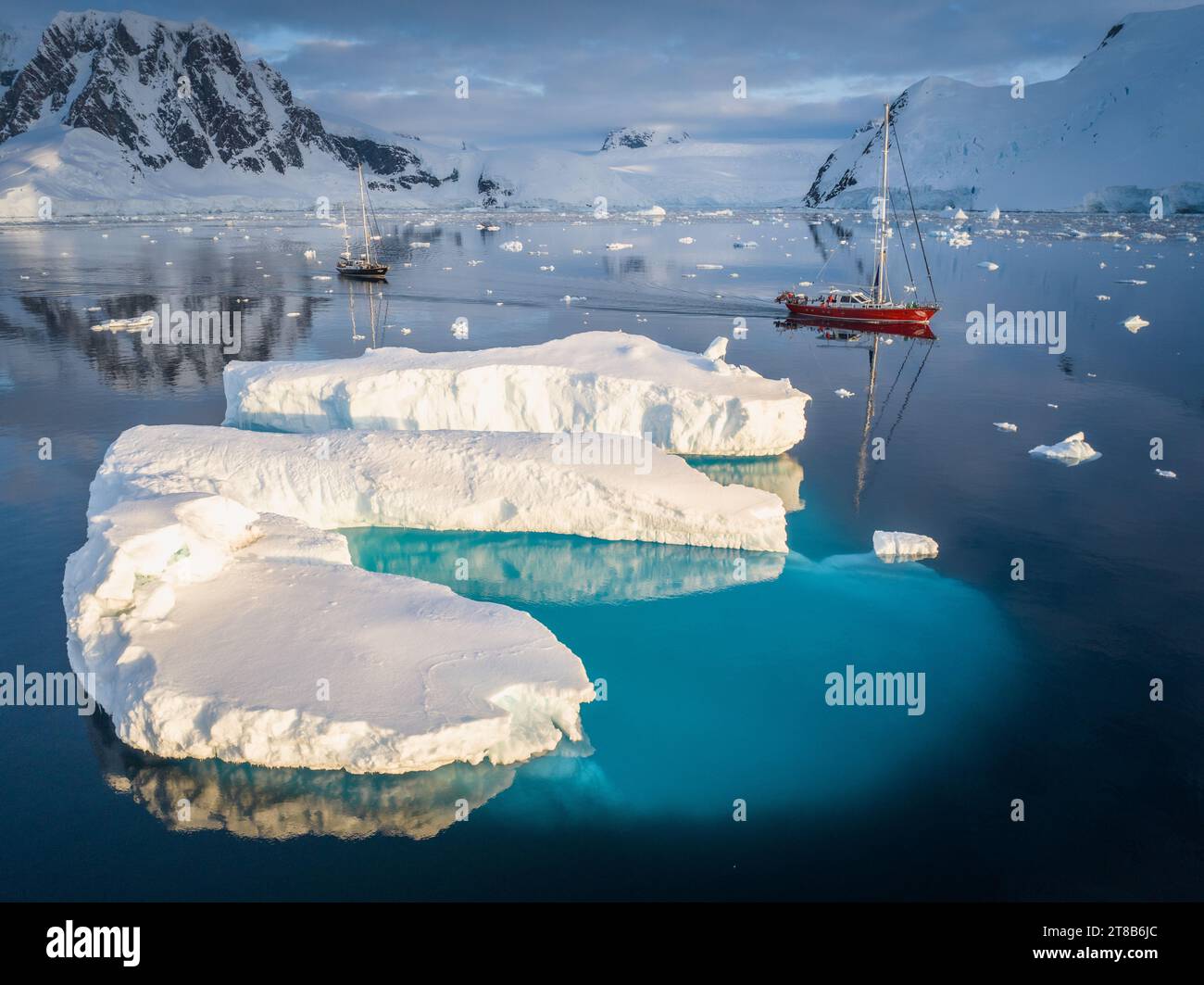 Lemaire Channel strait off Antarctica, between Kyiv Peninsula in the ...