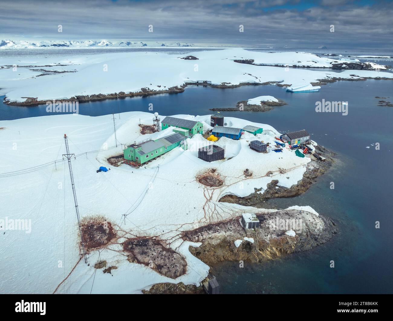 Ukrainian Vernadsky Research Base on Galindez Island in the Argentine ...