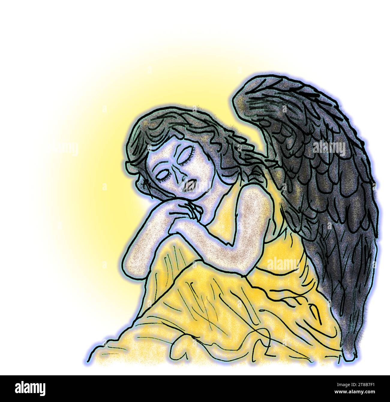 Angel at rest Stock Photo - Alamy