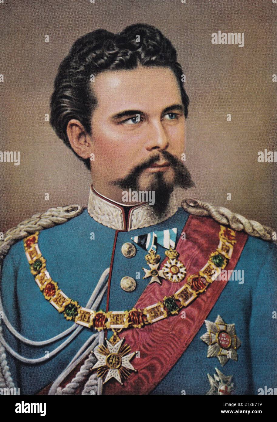 King Ludwig II of Bavaria Stock Photo - Alamy
