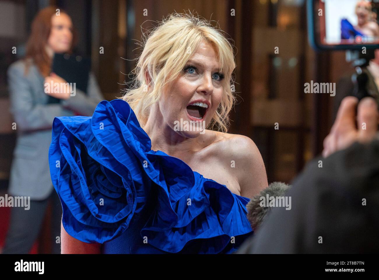 Ashley Jensen on the red carpet at the Bafta Scotland award ceremony at ...