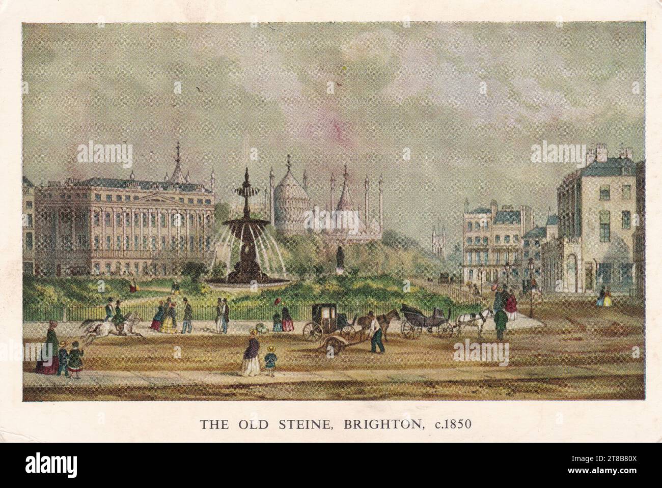 The Old Steine, Brighton, C.1850 Stock Photo - Alamy