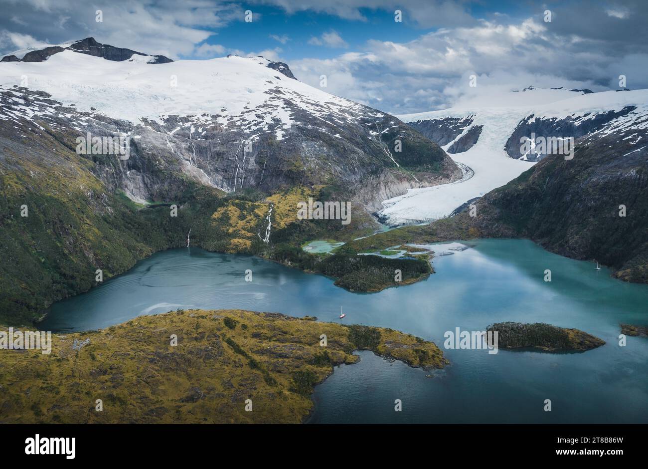 Hoste Island at Cape Horn Biosphere Reserve in Magellanic sub-Antarctic ...