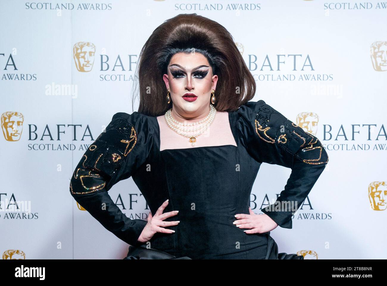 Lawrence Chaney on the red carpet at the Bafta Scotland award ceremony ...