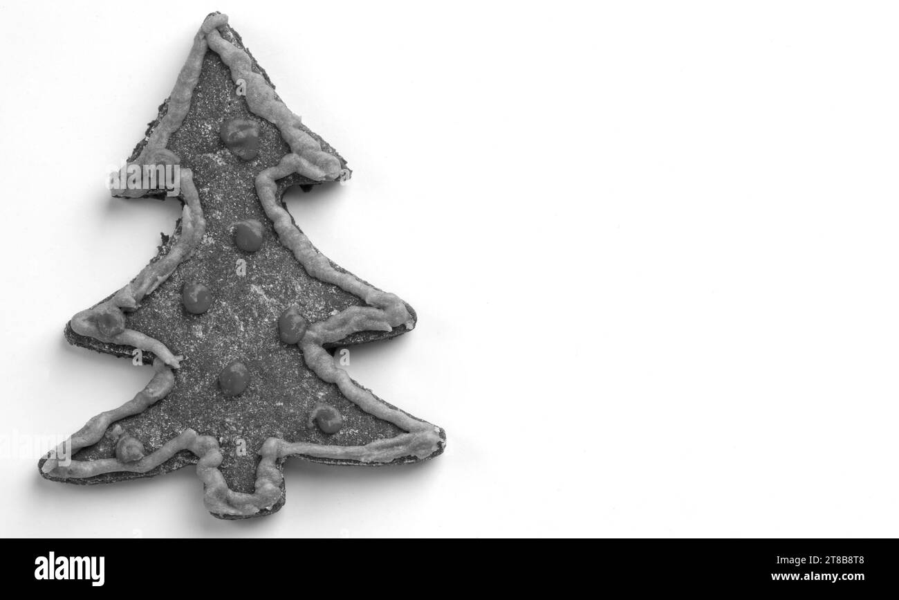 a very tasty biscuits star and tree on white background Stock Photo - Alamy