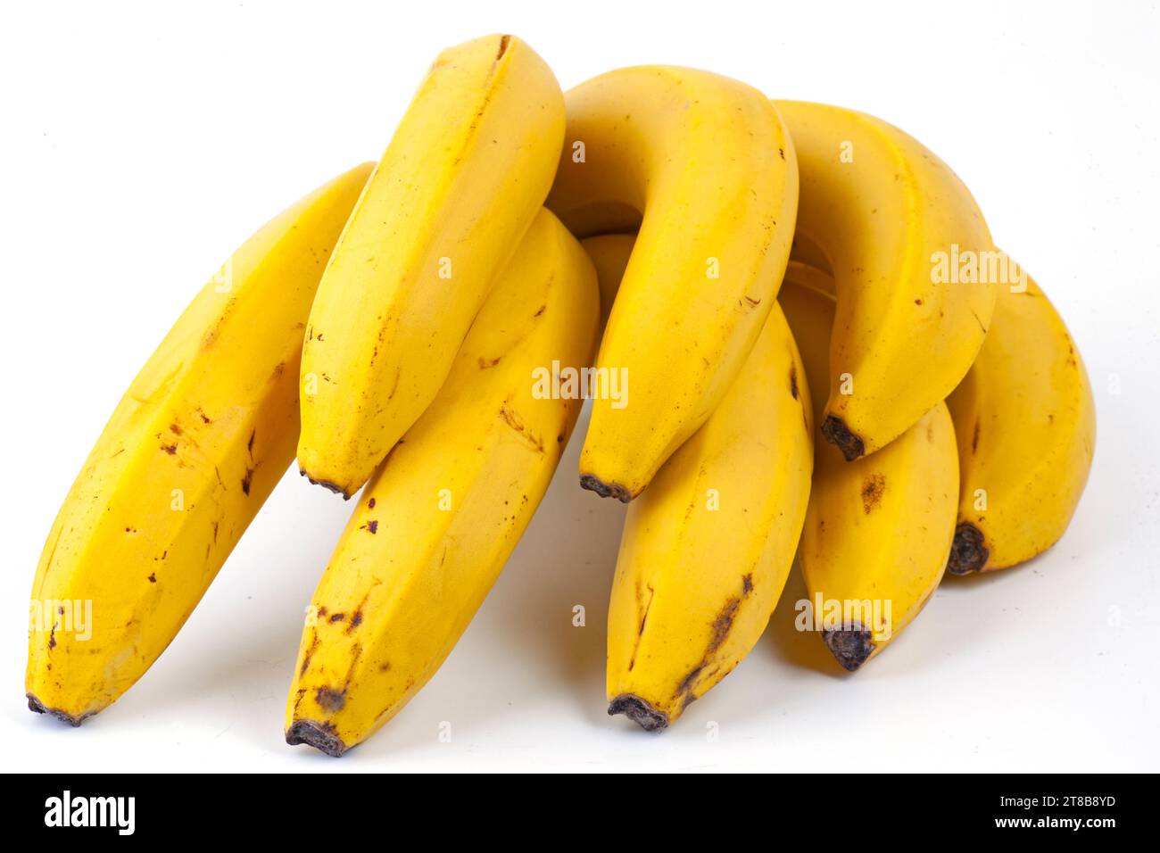 bunch of bananas isolated on white background Stock Photo - Alamy