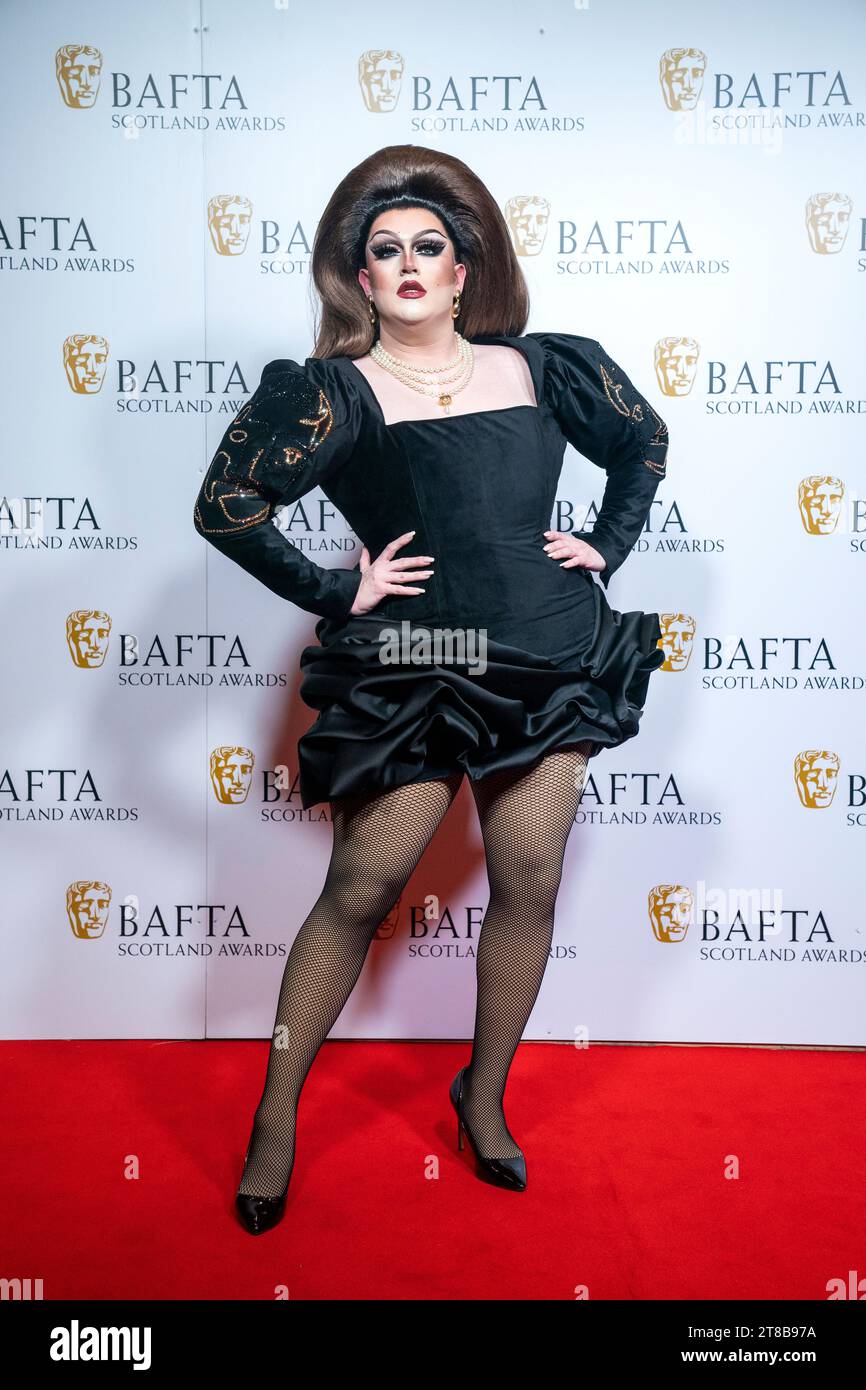 Lawrence Chaney on the red carpet at the Bafta Scotland award ceremony ...