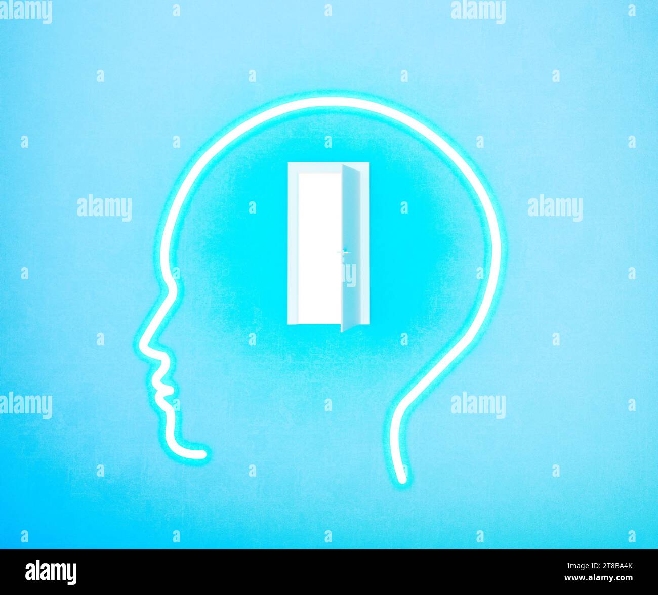 The door of the mind, access the secrets of the brain, thoughts ...