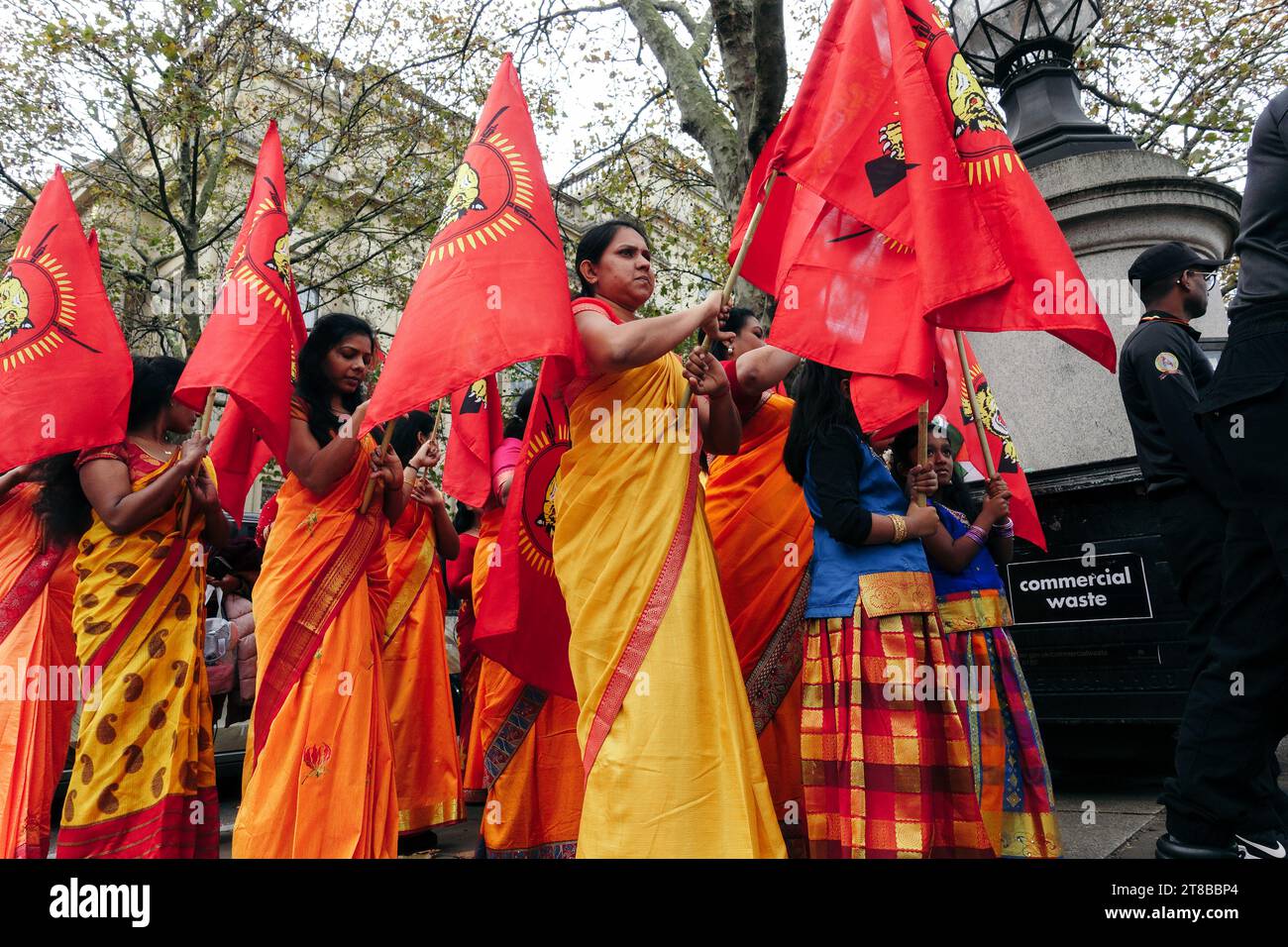 London, UK. 19th November 2023 British Tamils gather in Trafalgar ...