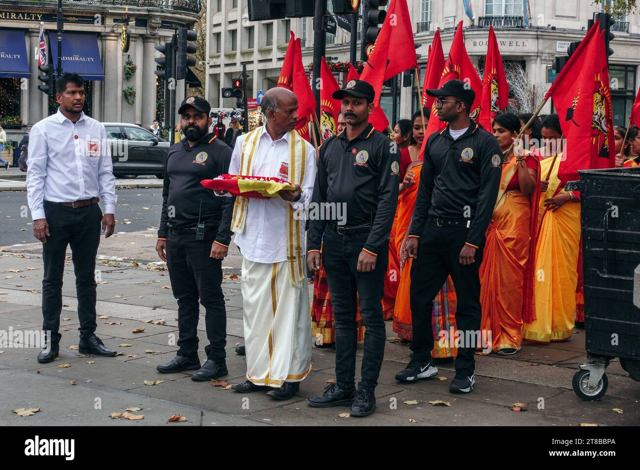 London, UK. 19th November 2023 British Tamils gather in Trafalgar ...