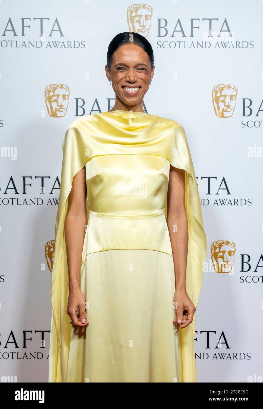 Vinette Robinson on the red carpet at the Bafta Scotland award ceremony ...