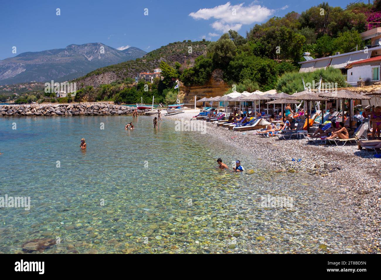 Kitries beach near Kalamata Stock Photo - Alamy