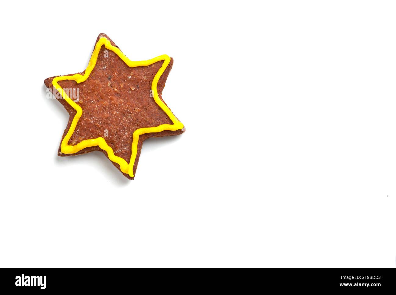 biscuits star on white background Stock Photo - Alamy