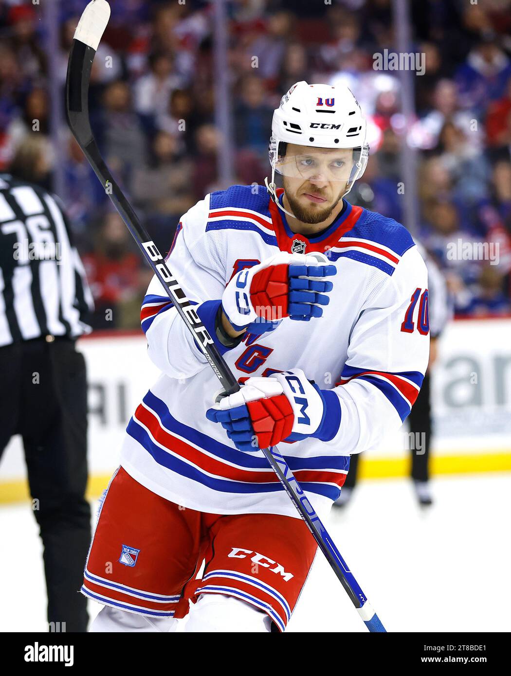 New York Rangers left wing Artemi Panarin (10) during the first period ...