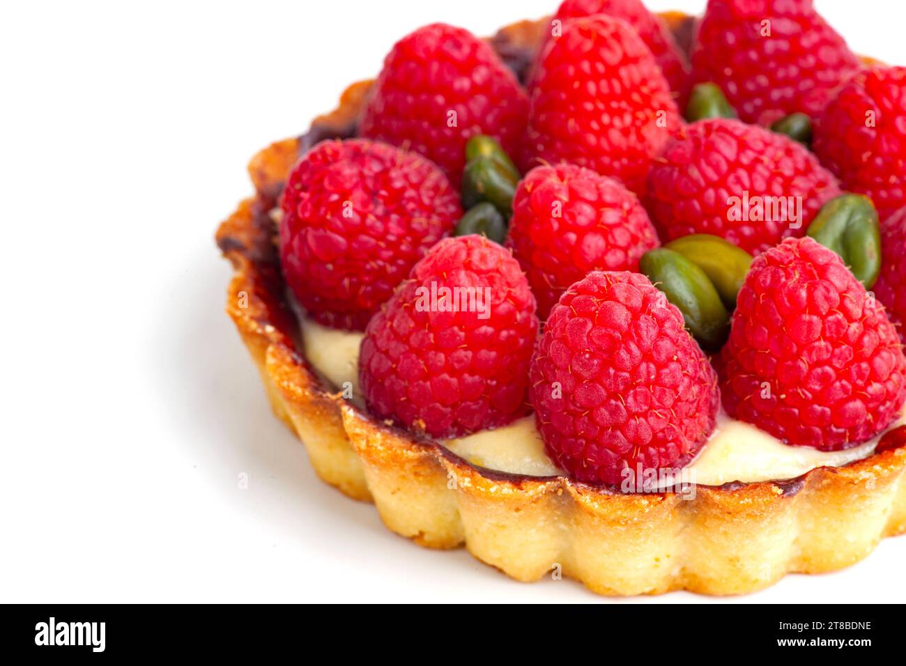 very tasty cake with raspberry Stock Photo - Alamy