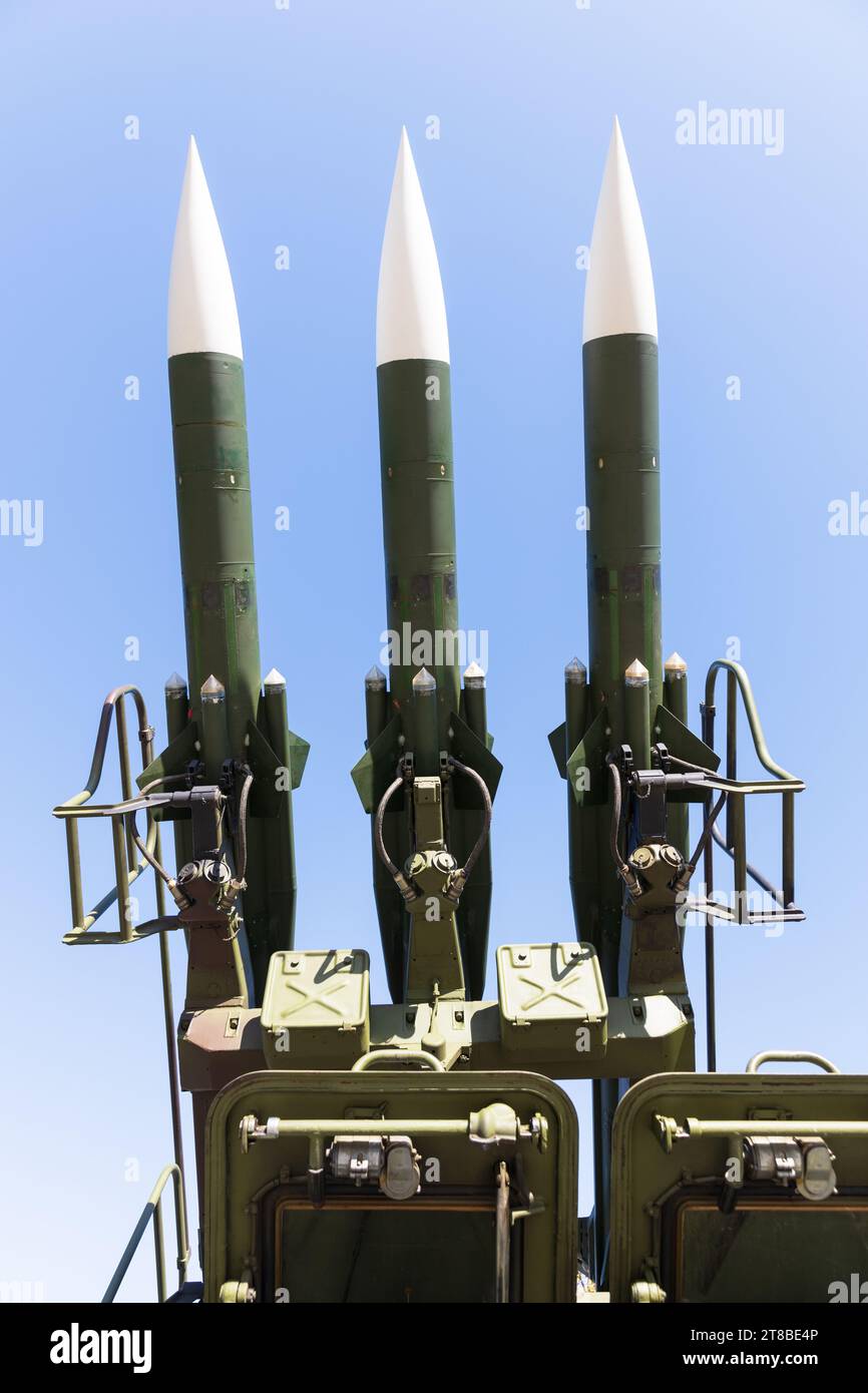 Mobile air defense missile system Stock Photo - Alamy