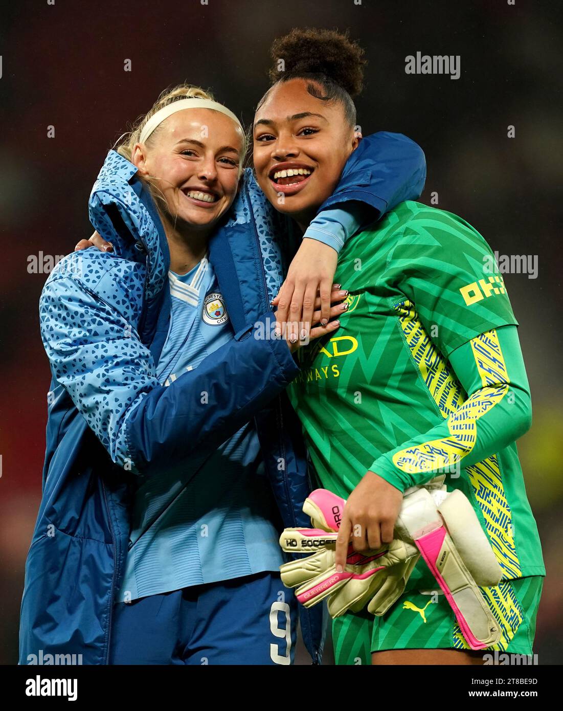 Manchester Citys Chloe Kelly Left And Manchester Citys Khiara