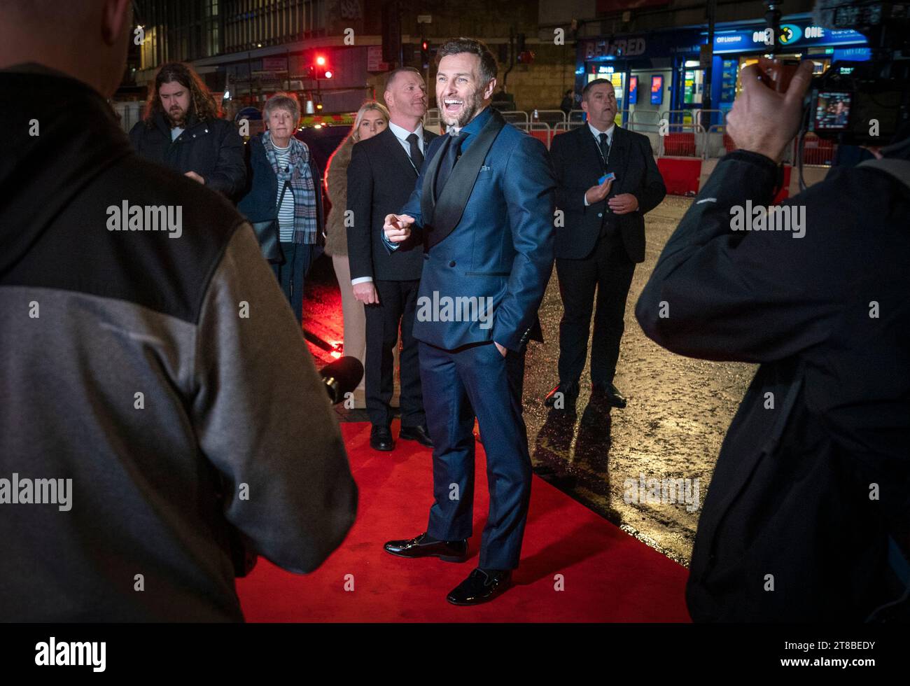 Steve Cree on the red carpet at the Bafta Scotland award ceremony at ...